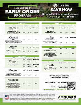 Early Order Programs | Clesens